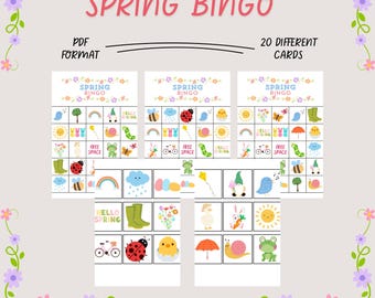 Spring BINGO - Etsy