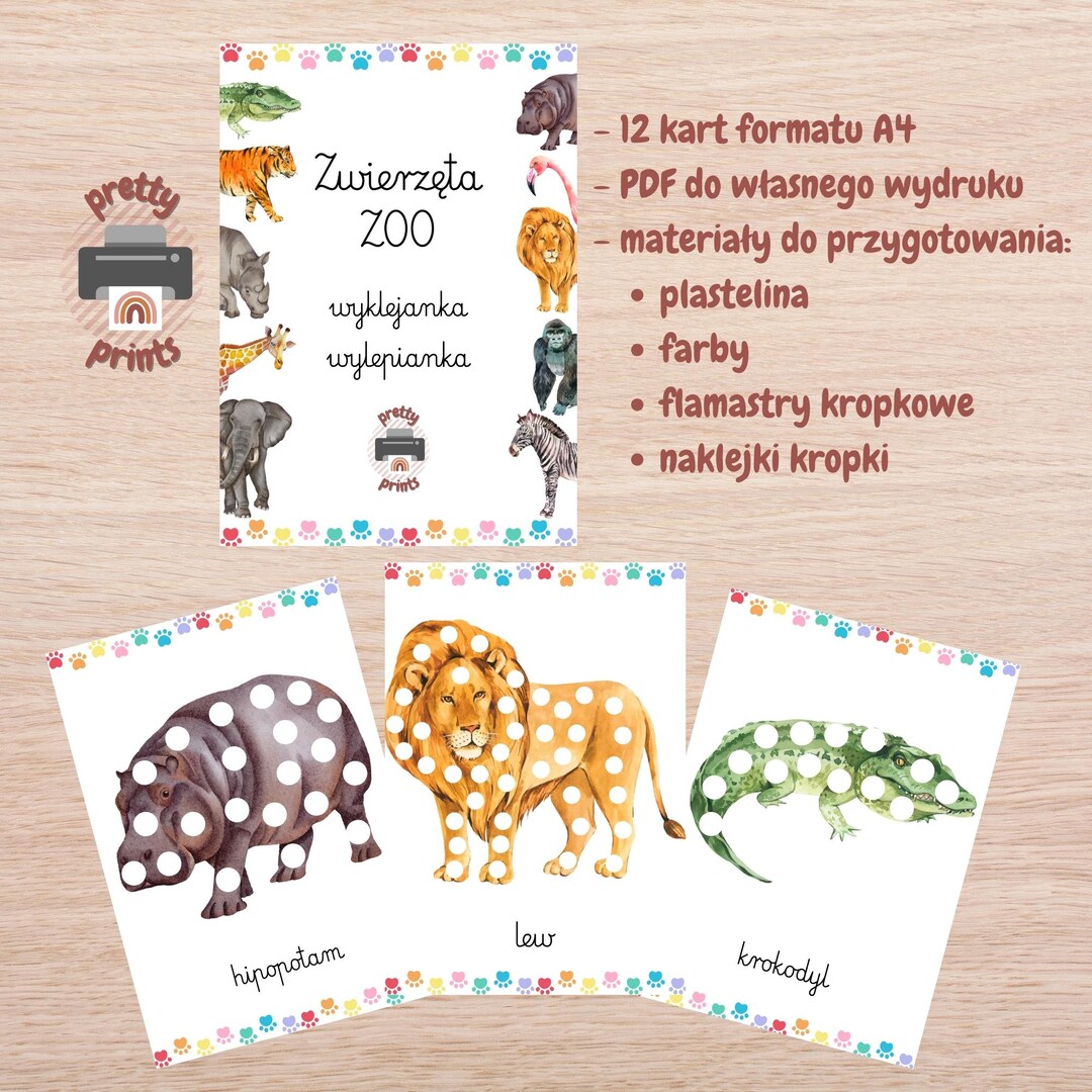 Animals ZOO Collage Collage - Etsy