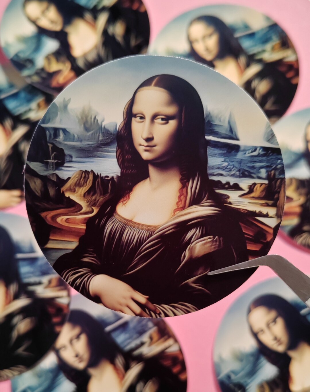 Mona Lisa Sticker, 2.5 in Sticker, Mona Lisa Art, Diecut Sticker ...