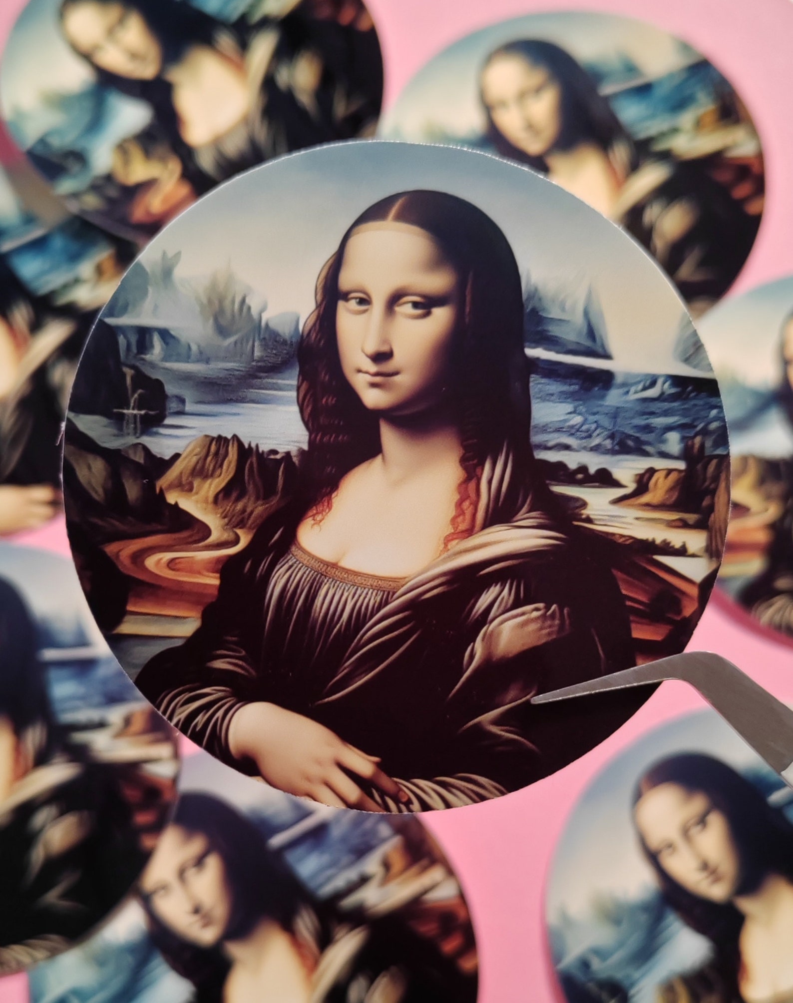 Mona Lisa Sticker, 2.5 in Sticker, Mona Lisa Art, Diecut Sticker ...