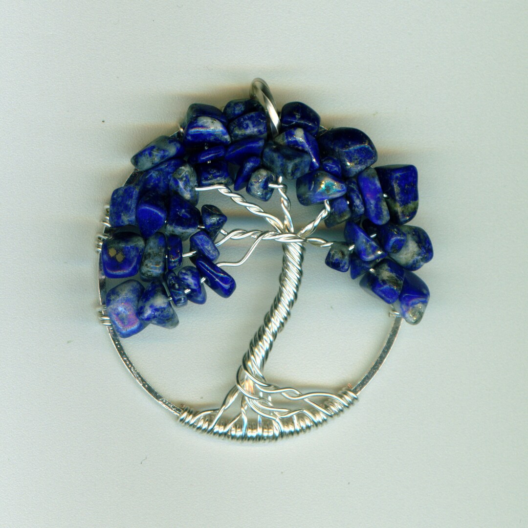 Lapis Tree of Life Pendant - Etsy