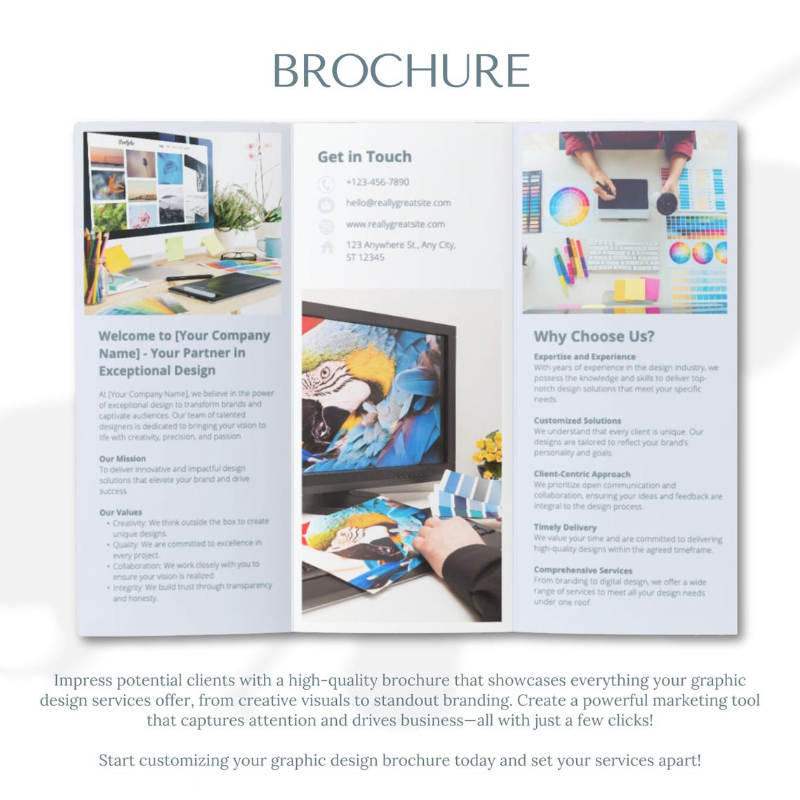 Graphic Designer Brochure Customizable - Etsy