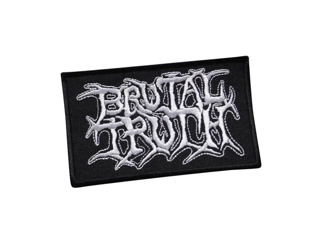 BRUTAL TRUTH Embroidered Logo Patch, Death Metal, Grindcore, Obituary ...