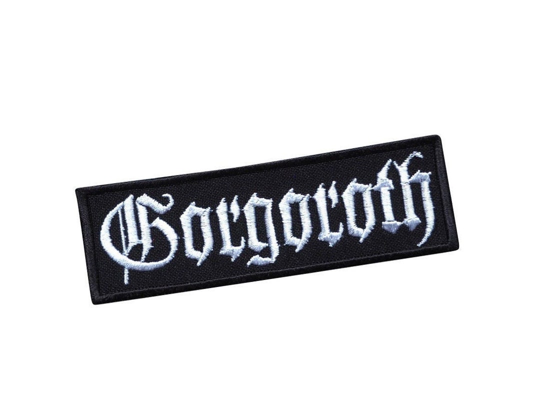 GORGOROTH Embroidered High Quality Logo Patch Ghaal Wyrd Metal, Black ...