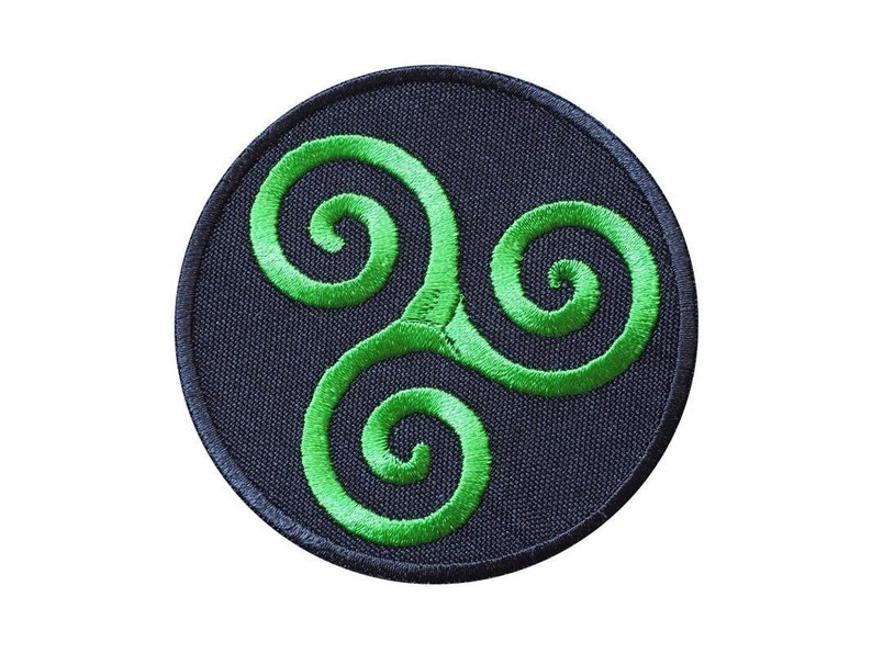 TRISKELION Symbol Patch Embroidered, Stoner Doom, Pagan, Heathen, Magic ...
