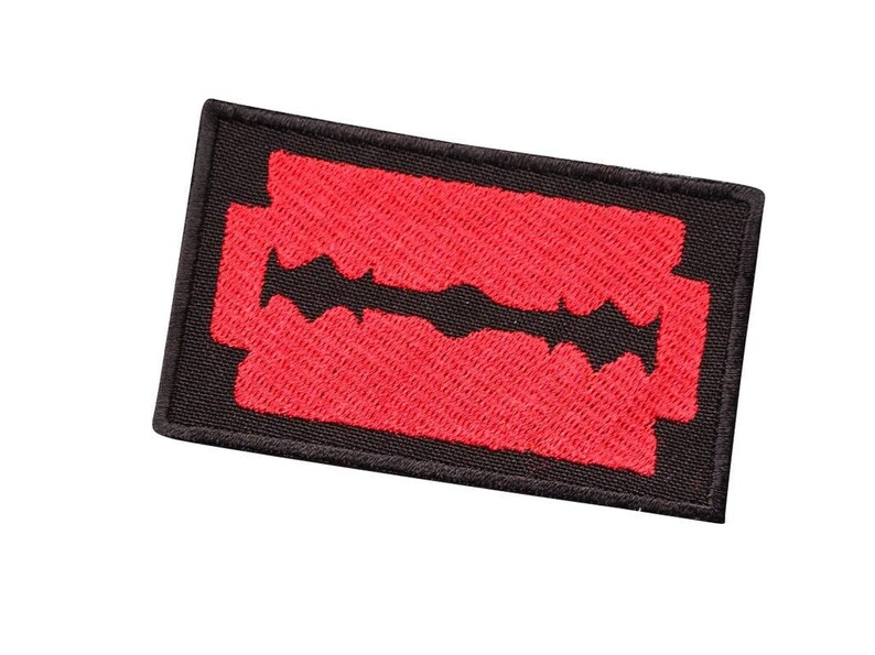 RAZORBLADE Patch DSBM Black Metal Death Metal Doom Depressive Shoegaze Sludge Grindcore Hardcore ...