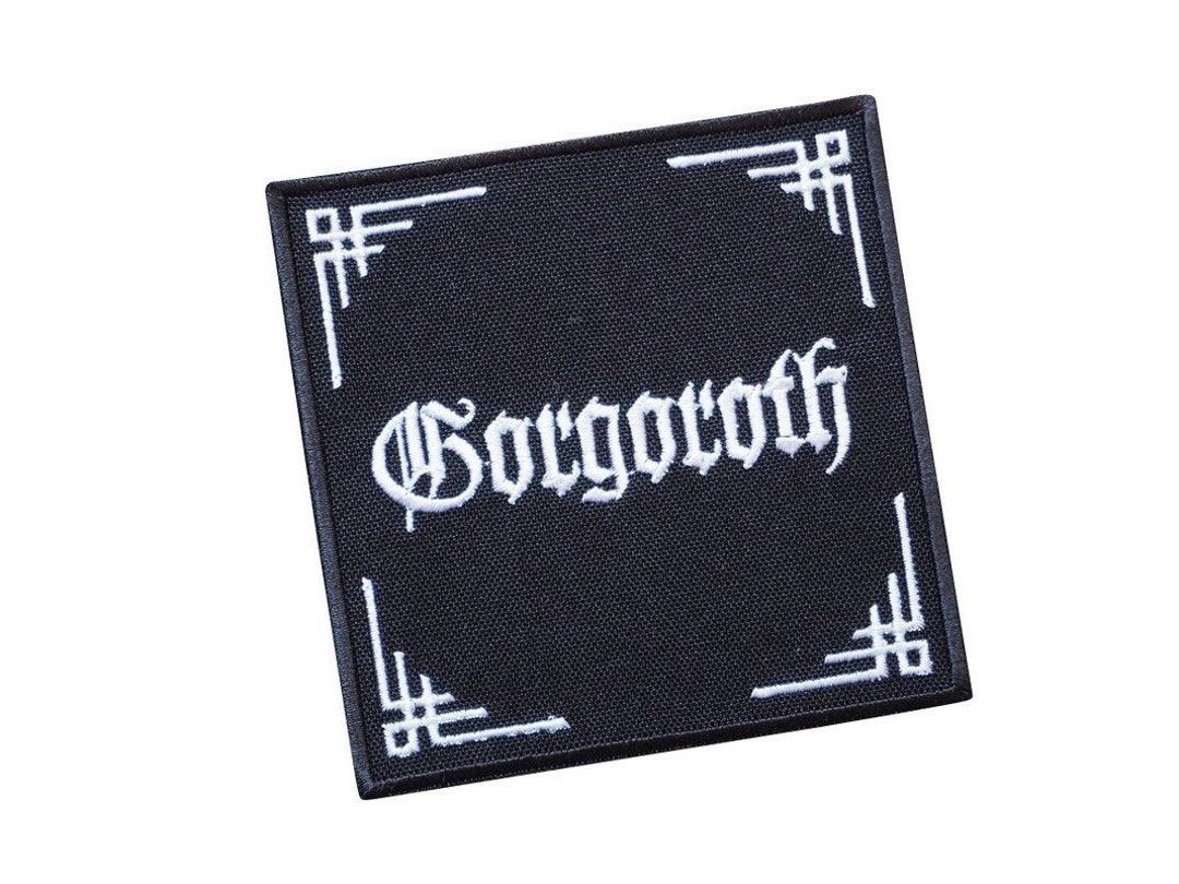 GORGOROTH Embroidered High Quality Logo Patch Ghaal Wyrd Metal, Black ...
