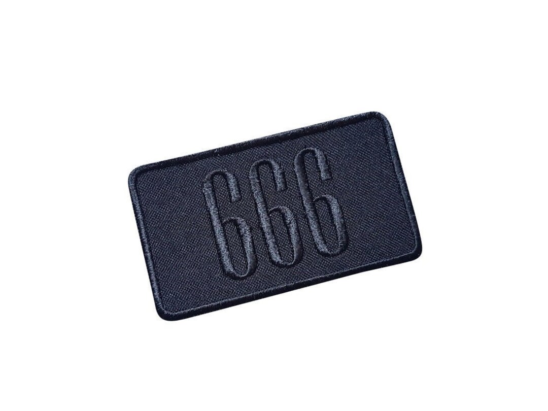 666 Patch Embroidered, Occult, Satanic, Lucifer, Satan, Demon, Number ...