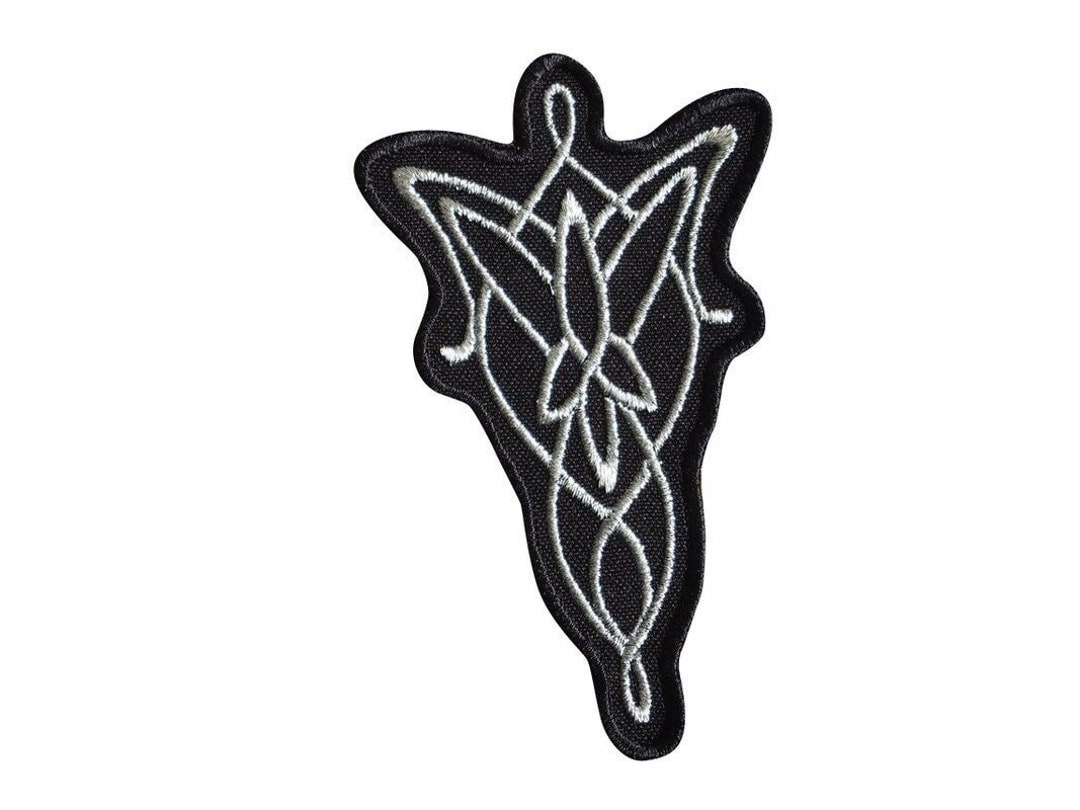 ARWEN EVENSTAR Symbol, Tolkien Embroidered Patch, Silmarillion, Lord of ...