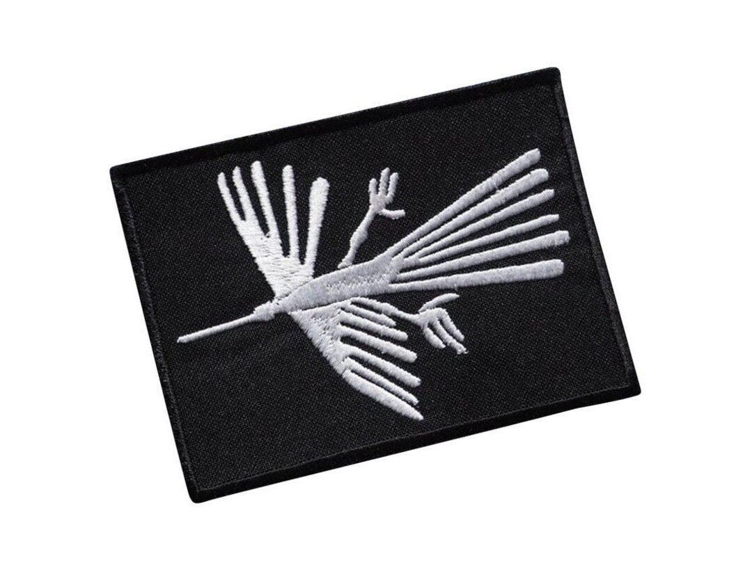 Nazca Lines (the Spider) Embroidered Patch, Pagan, Native, Folk ...