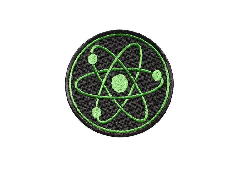 Atom Symbol Embroidered Patch, Universe, Occult, Chemical Element ...