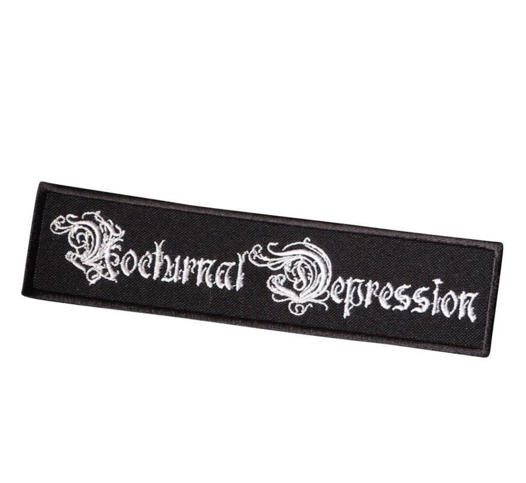N0KTURNAL DEPRESSI0N Embroidered Patch (black Metal DSBM) 534710 - Etsy