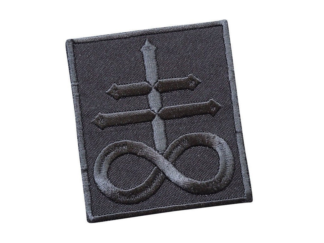 Lucifer Symbol Satanic Cross Embroidered Patch, Occult, Demon, Satan ...