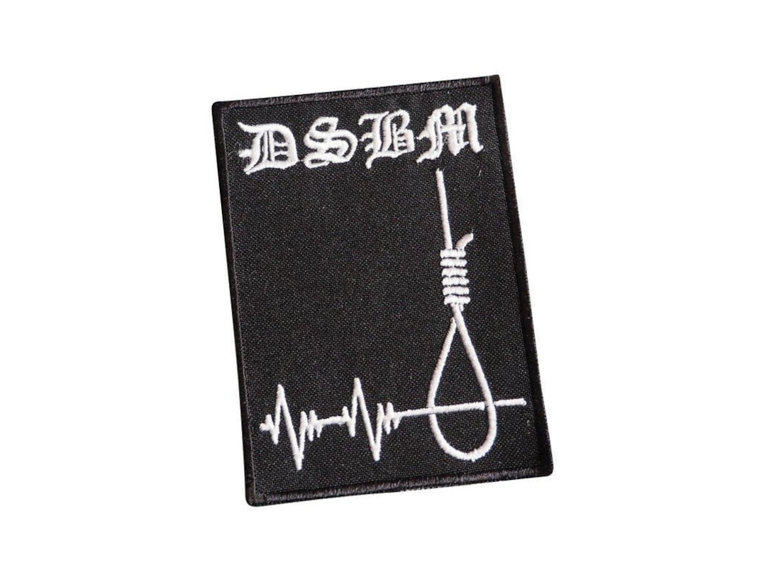 DSBM Embroidered Patch, Black Metal, Depressive Black Metal, DSBM ...
