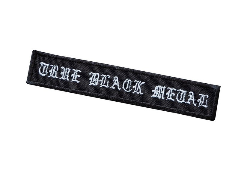 True BLACK METAL Embroidered Patch, Black Metal, DSBM, Dark Ambient ...