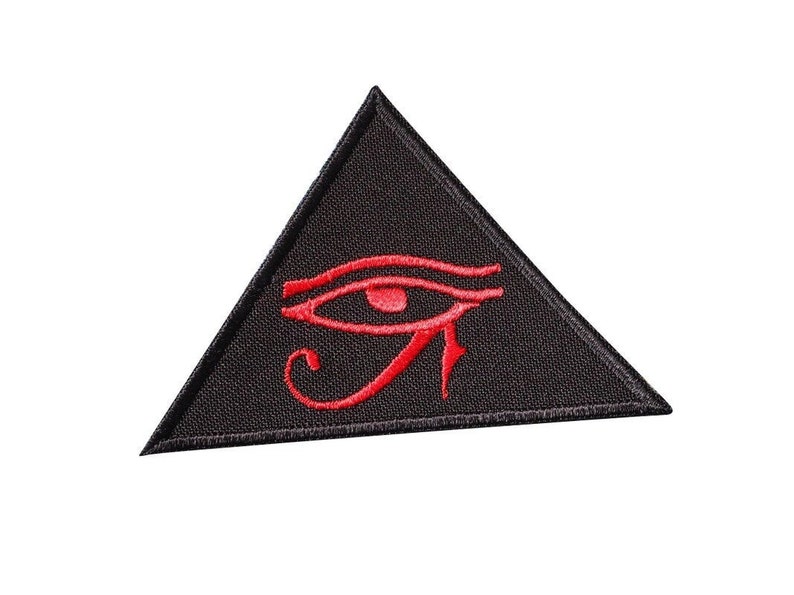 HORUS EYE Symbol Embroidered Patch, Egypt, Magic, Spell, Amulet, Black ...