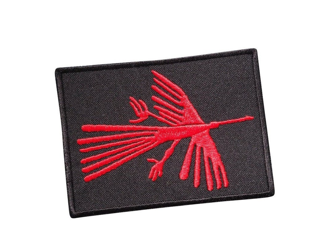 Nazca Lines (the Condor) Embroidered Patch, Pagan, Native, Folk ...