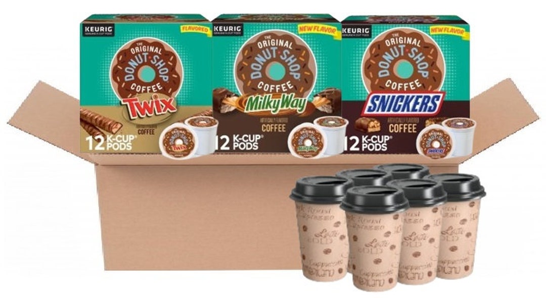 The Original Donut Shop K-cup Coffee Candy Bar Flavors Gift Box Set ...
