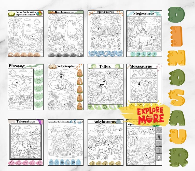 Hidden Object Coloring Pages: Spy Theme Activity Book (PDF) - Etsy