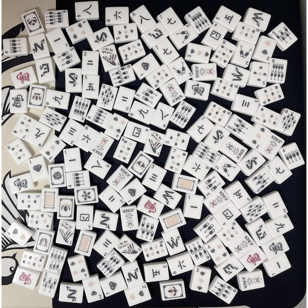 Large Print Mahjong Tiles - Etsy