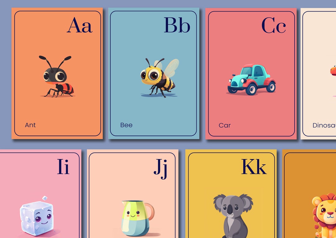 Alphabet Cards for Printing. Learning Tools, Preschool Alphabet ...