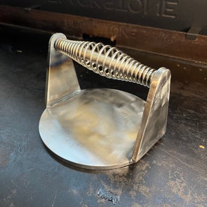 HEAVY DUTY Customizable Oven Safe Burger Smasher , Powder Coated Steel ...