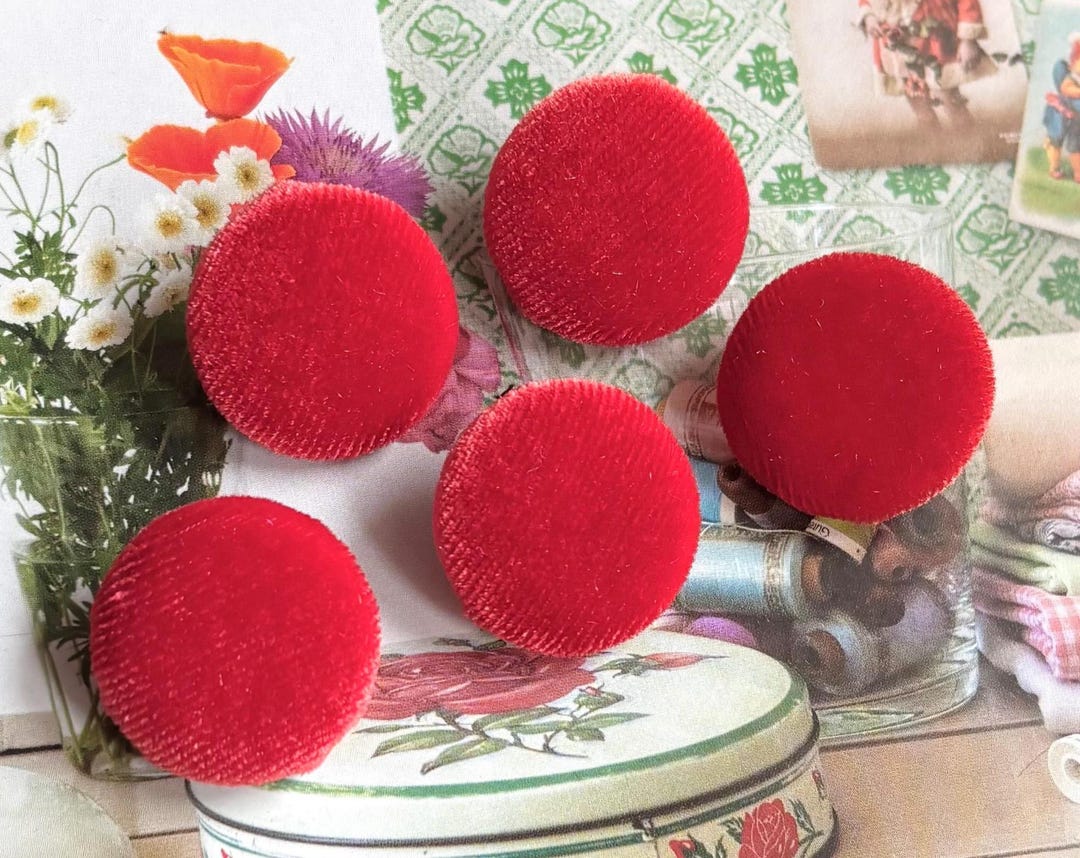 5 True Red Lush Velvet Coat Wedding Jacket Dress Bag Decorative ...