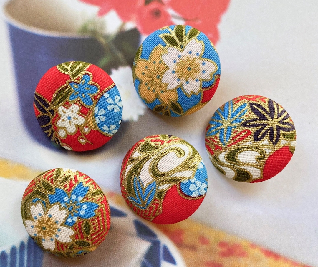 5 Red Blue Green Rouge Japanese Japonais Sakura Cherry Blossom Floral ...
