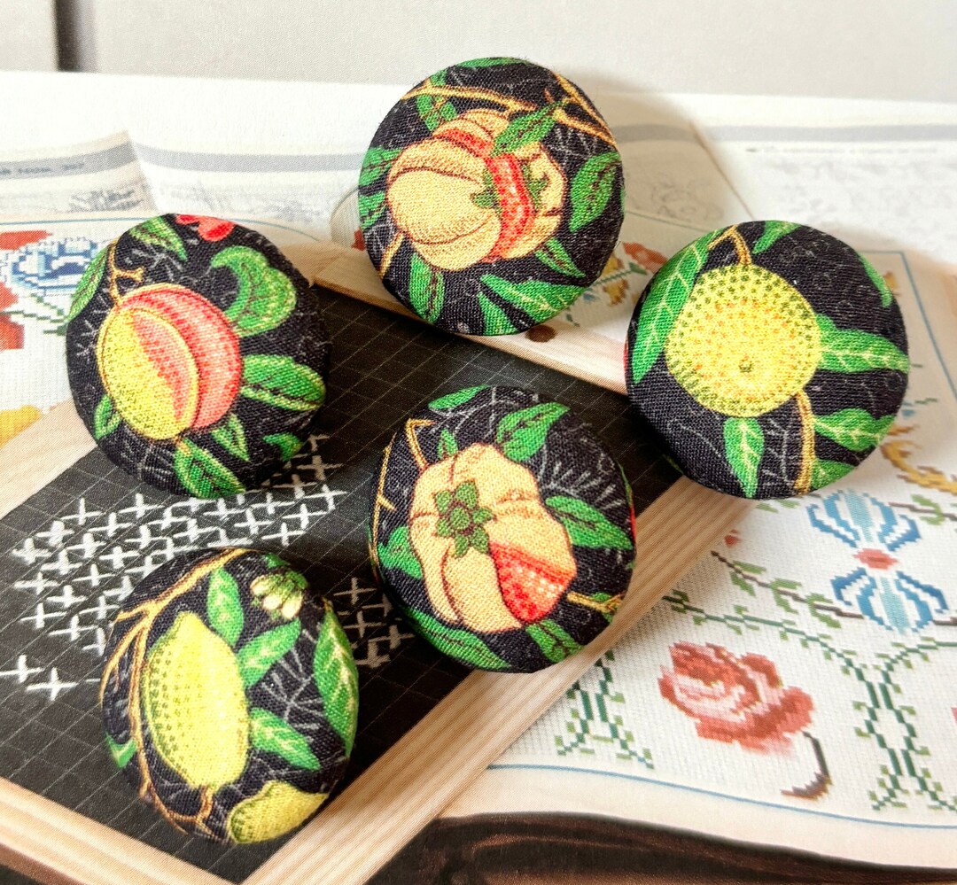 5 Black Yellow William Morris Lemon Orange Fruit Floral Flower Coat ...