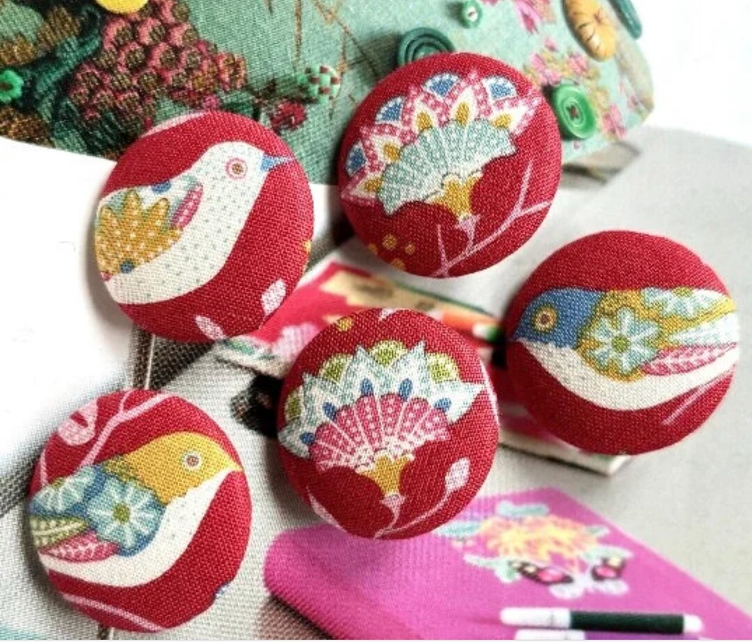 5 Red White Yellow Tilda Jubilee Bird Flower Jacket Coat Bag Decorative ...