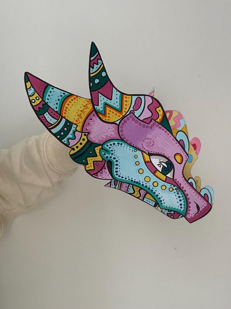 EASTER SPECIAL Dragon Puppet Kit (downloadable) - Etsy