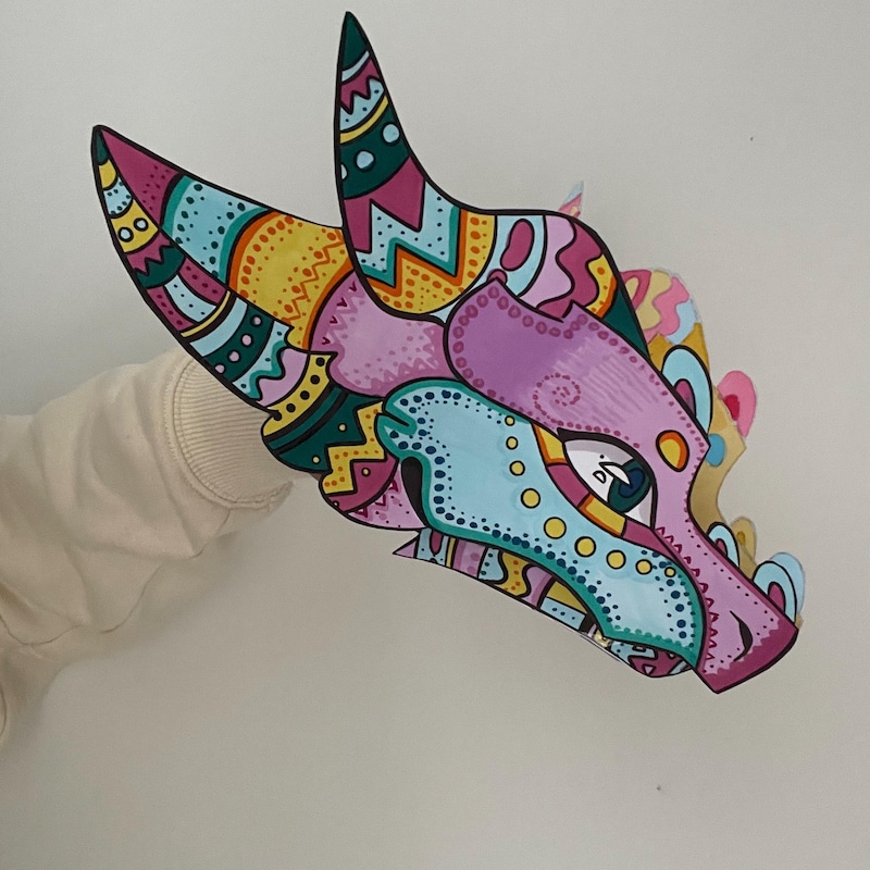 Forkscales Dragon Puppets - Etsy