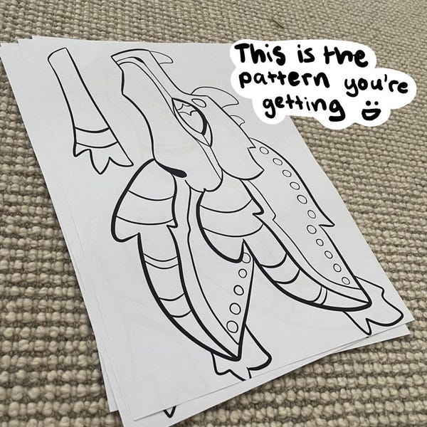 Paper Dragon Puppet Base - Etsy