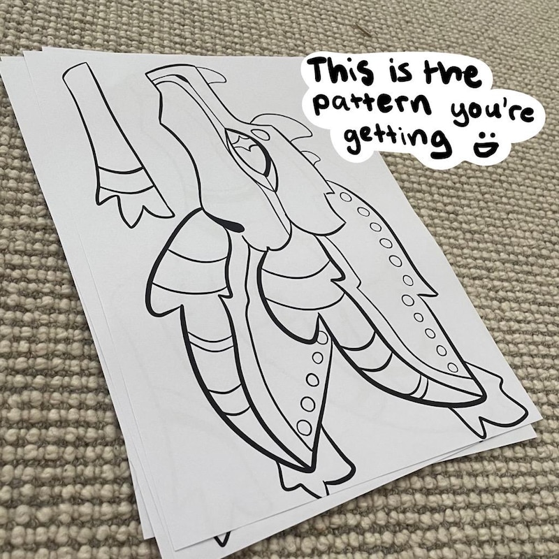 Paper Dragon Puppet Base - Etsy