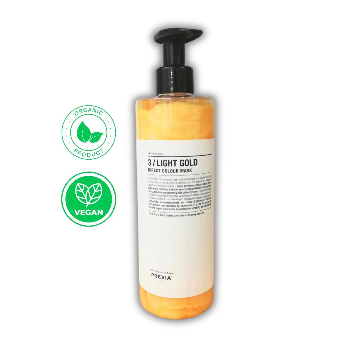 Light Gold Hair Toner Mask Previa Haircare Direct Color Light Gold ...