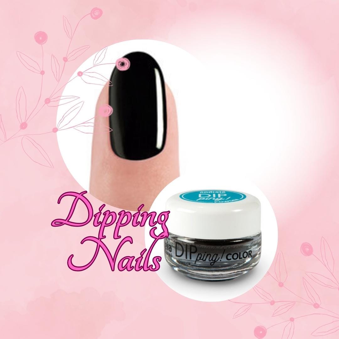 Professional Black Dipping Color Powder for Dipping Nails - Etsy