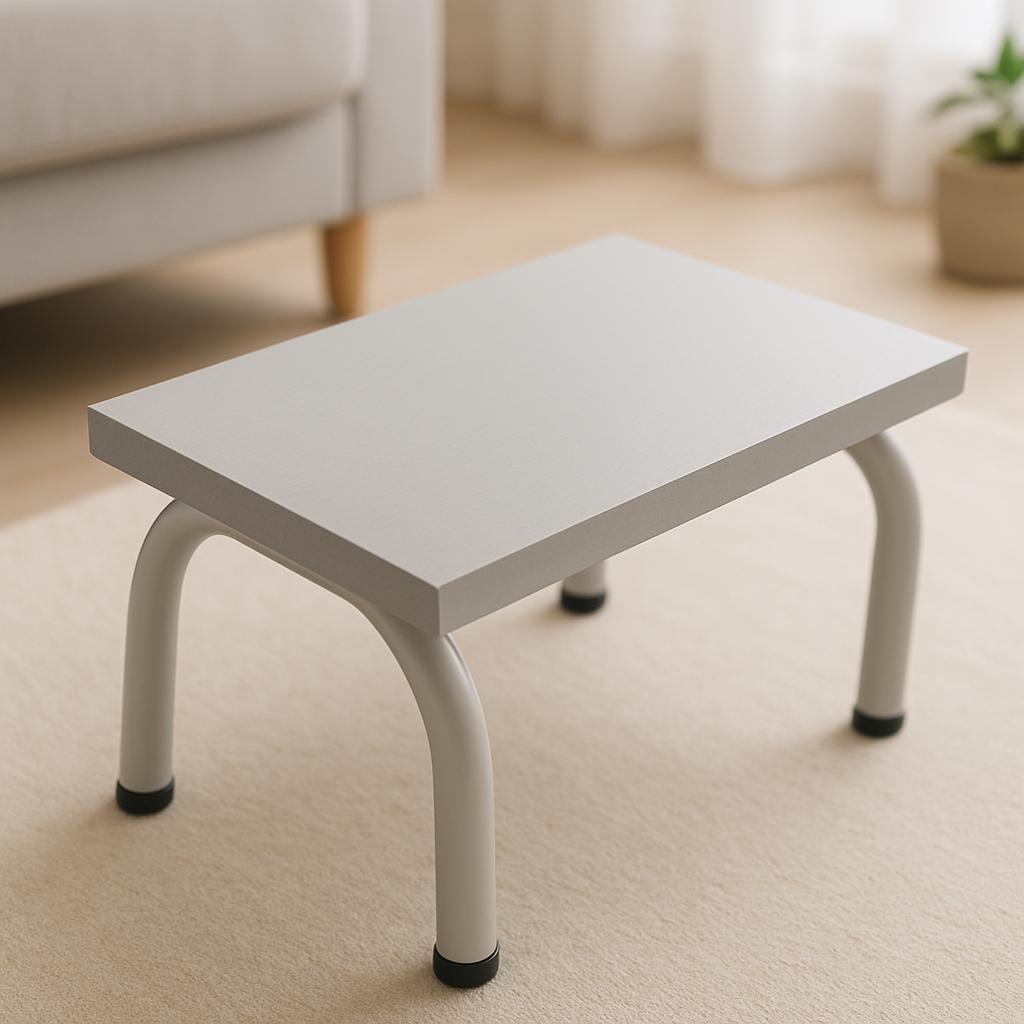 Step Stool | Modern Gray Step Stool | Compact Wooden Step for Home and ...