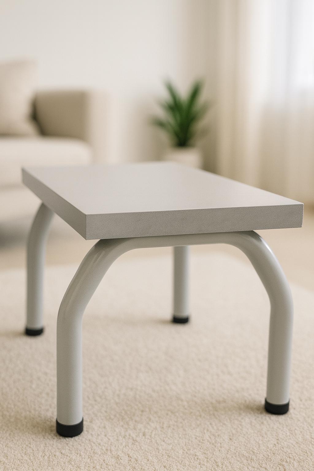 Step Stool | Modern Gray Step Stool | Compact Wooden Step for Home and ...