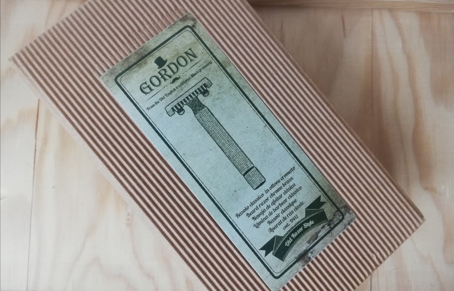 Gordon Beard Razor - Chrome Brass Old Style Safety Shaving Tool for ...