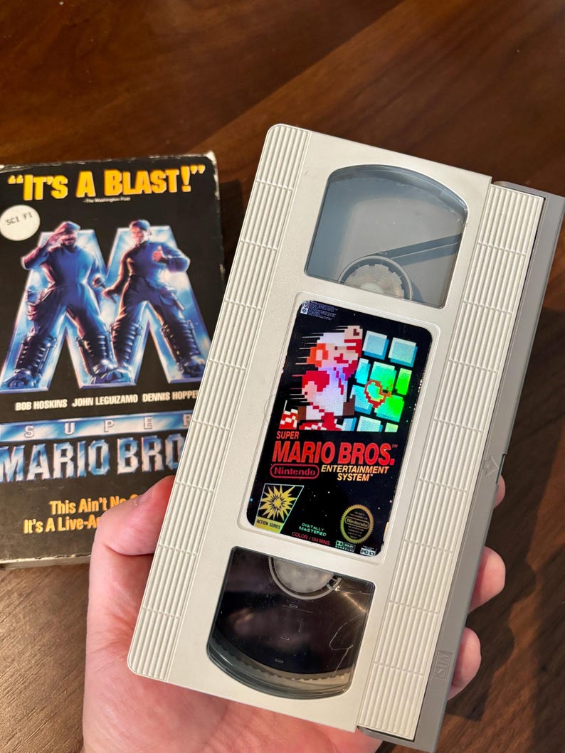 NES Themed Custom Super Mario Bros. Vhs Tape - Etsy