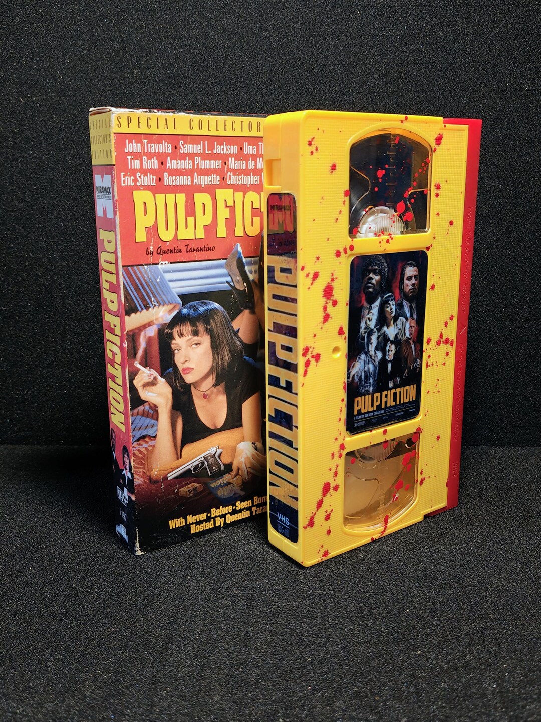 Pulp Fiction Custom VHS Tape Spoolswaps Limited Edition Custom Horror ...