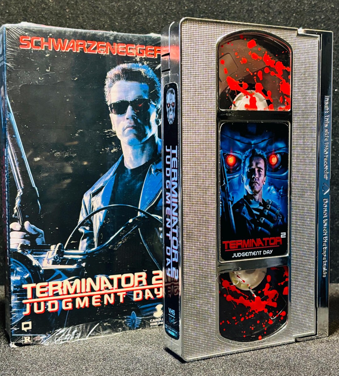 Terminator 2 Custom VHS Tape - Spoolswaps Limited Edition Custom VHS ...