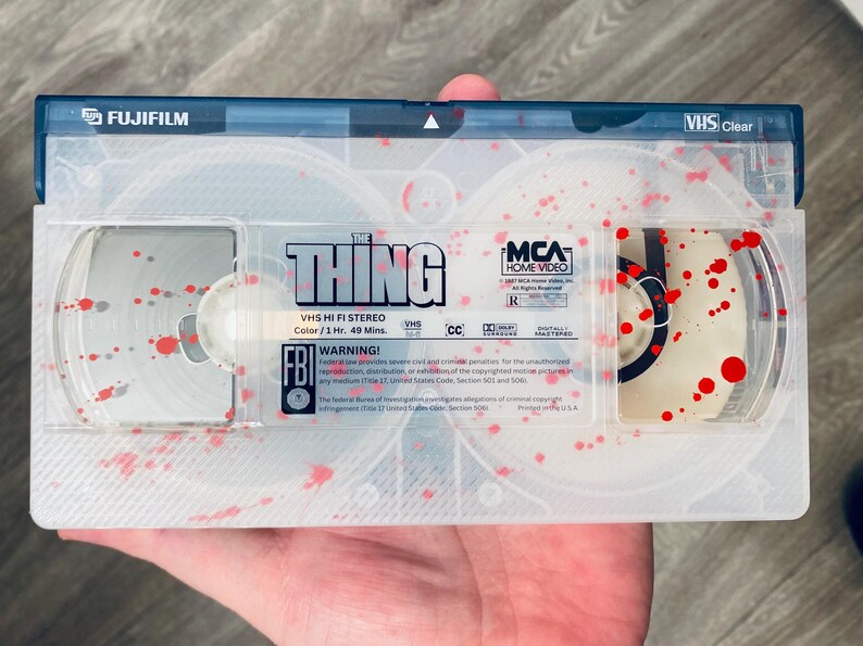The Thing Custom VHS Tape Spoolswaps Limited Edition Custom Horror VHS ...