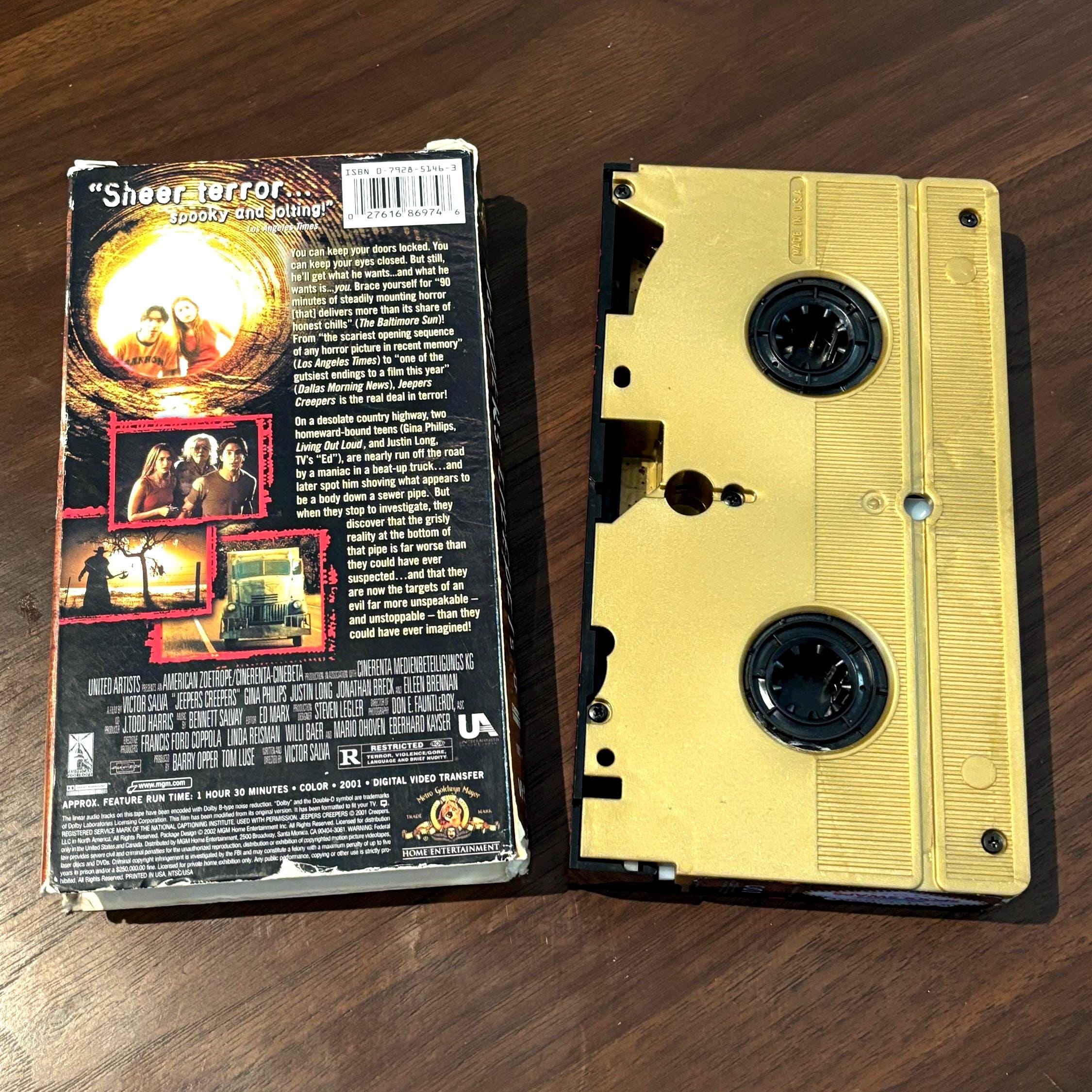 Jeepers Creepers Custom VHS Tape Spoolswaps Limited Edition - Etsy