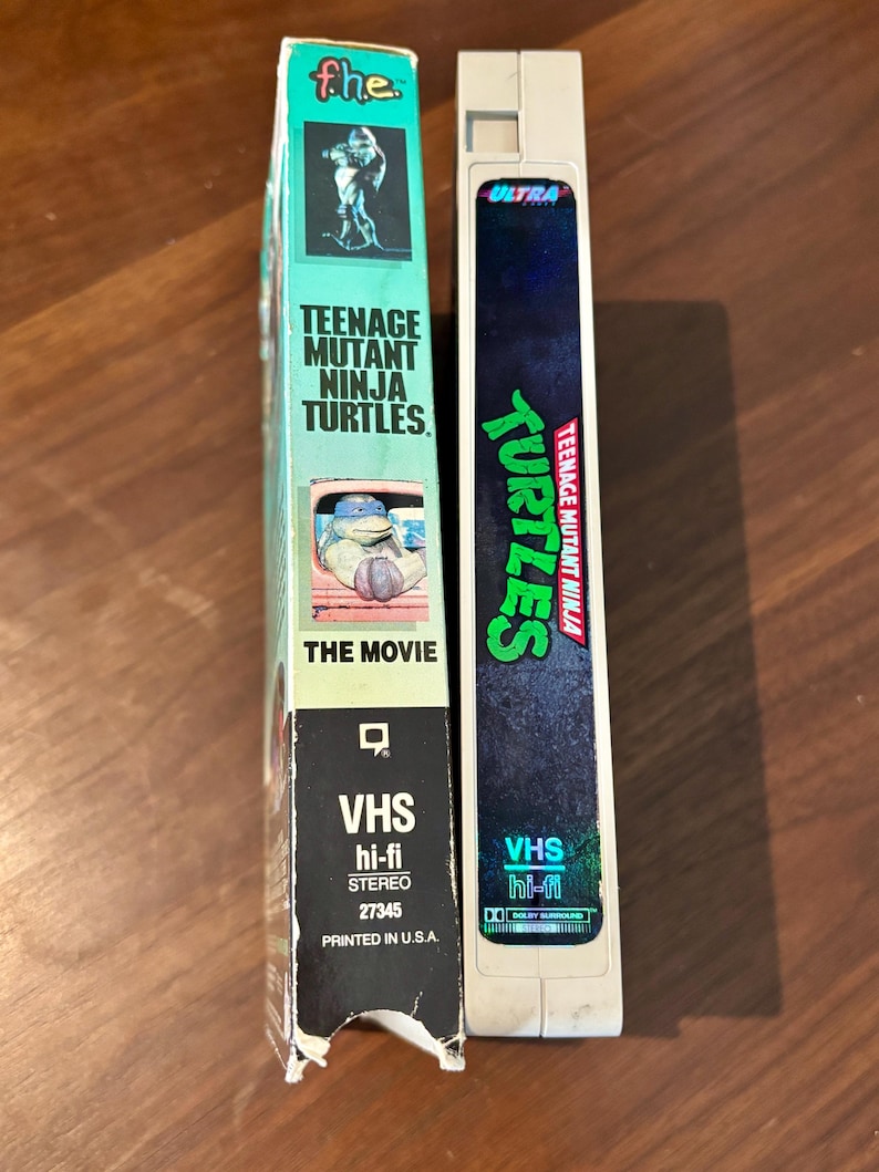 Teenage Mutant Ninja Turtles Custom VHS Tape Nintendo NES Edition - Etsy