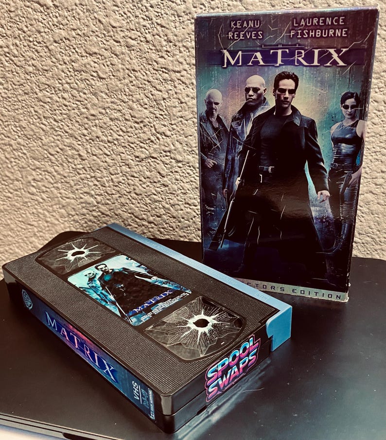 The Matrix Custom VHS Tape 1999 Spoolswaps Limited Edition Custom VHS ...