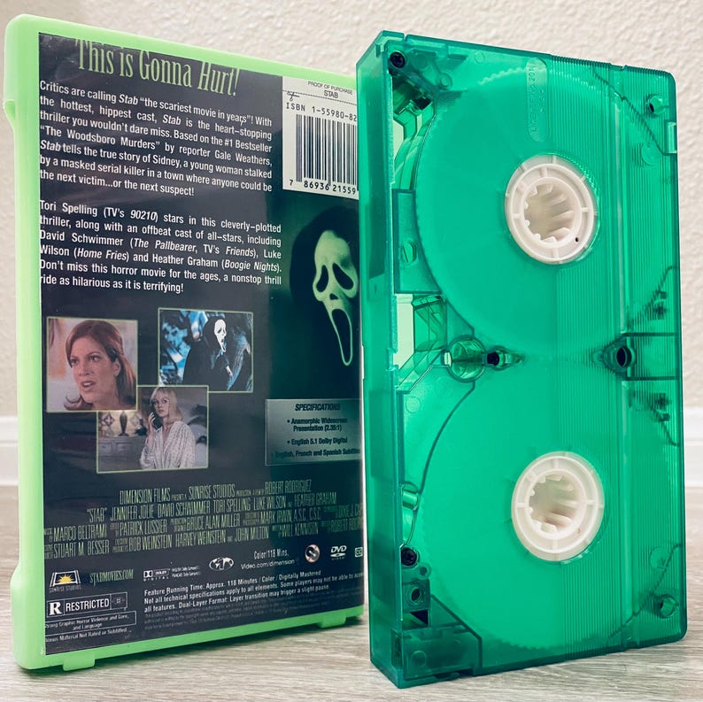 Signed Stab VHS Tape – Ghostface Roger L. Jackson, JSA Certified Horror ...