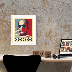 HUNTER S THOMPSON GONZO Art Print - Poster - 11" X 14" by Atelier ...