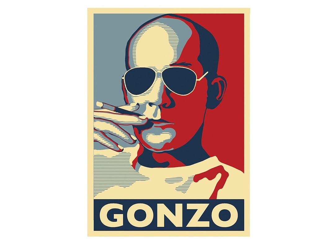 HUNTER S. THOMPSON GONZO Art Print Poster - 14” X 20” - Etsy