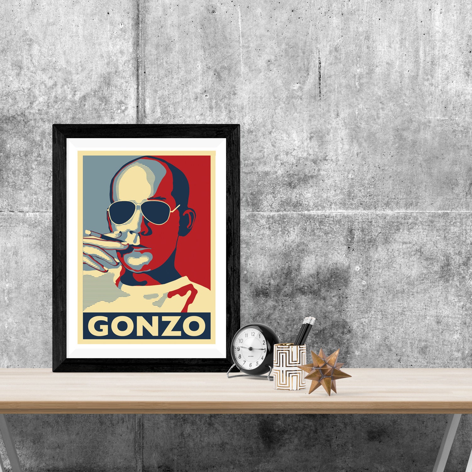 Hunter S. Thompson Gonzo Art Print Poster 14 X 20 - Etsy